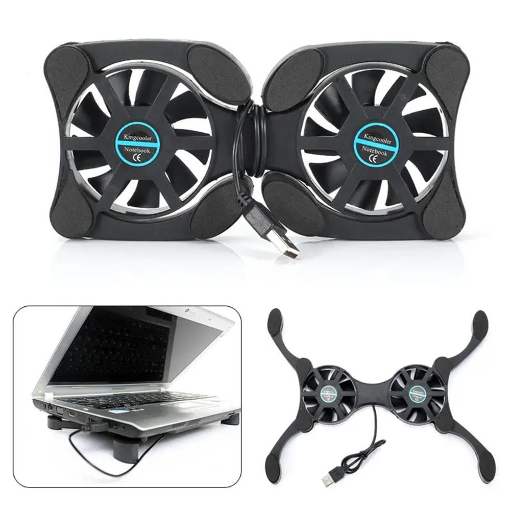 BQLQBQLQ Foldable Low Noise USB Powered 2 Fans Cooling Pad Slim Base ...