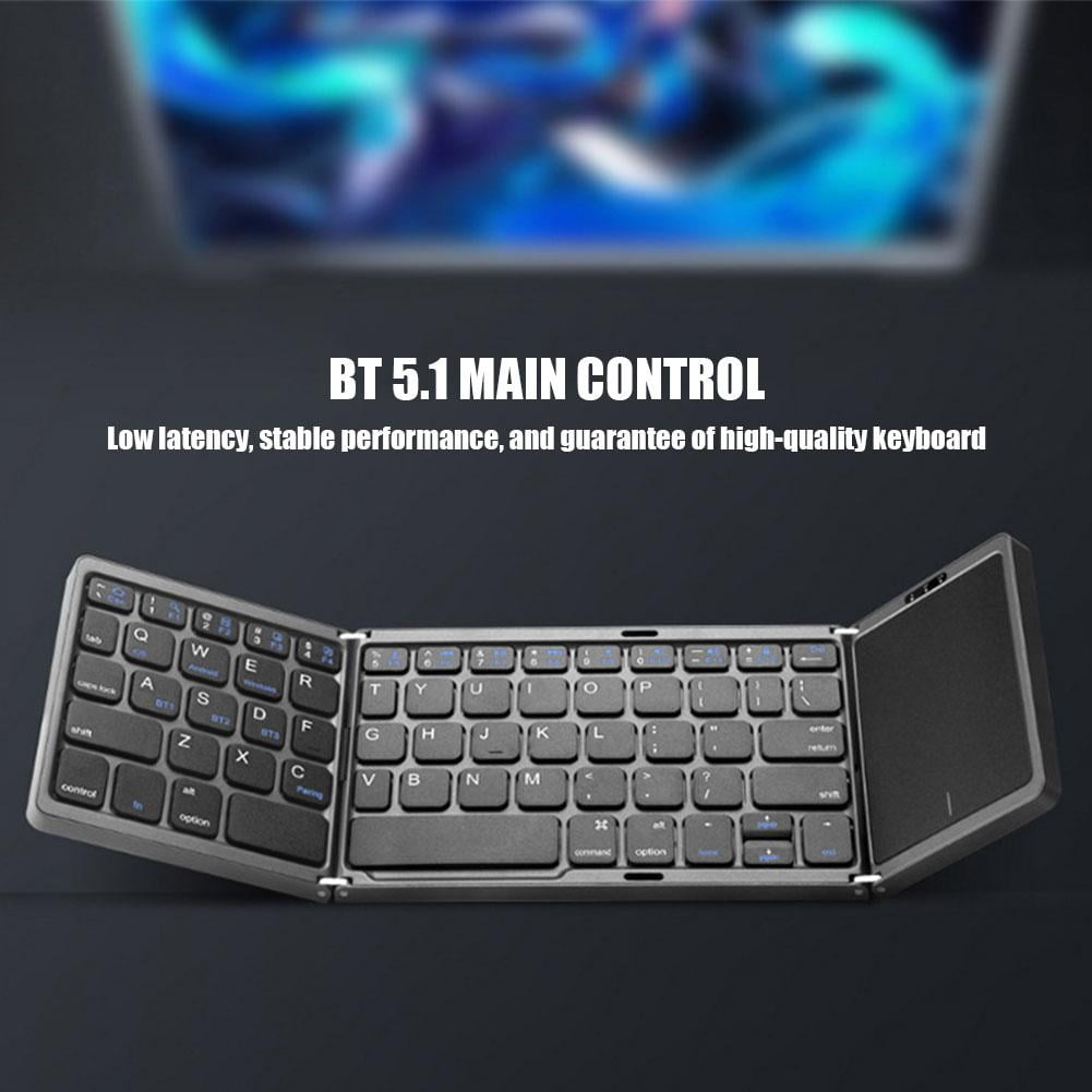 BQLQBQLQ Folding Keyboard TriFolding Wireless Bluetooth Keyboard with ...