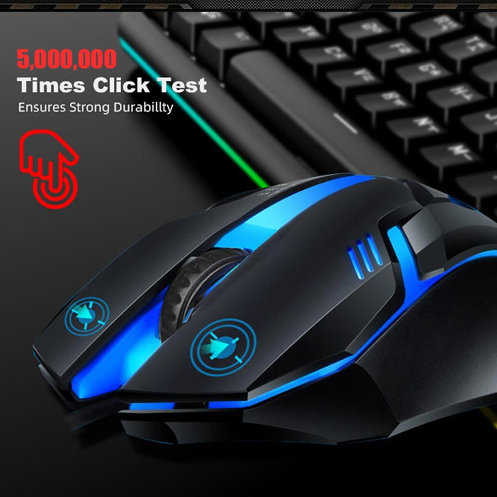 BQLQBQLQ Gaming Mouse 7-Colors LED Backlight Ergonomics USB Gamer *1 ...