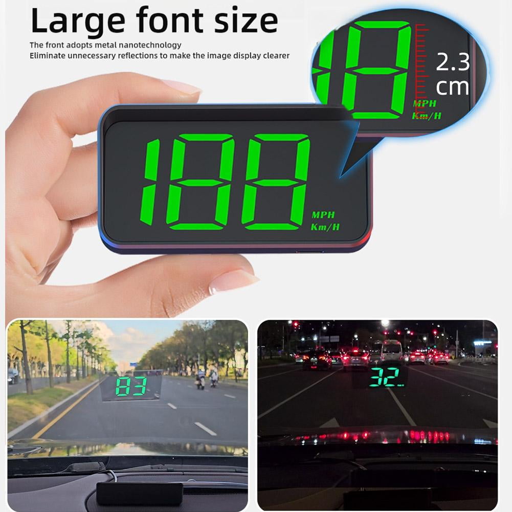 BQLQBQLQ Green Digital Mph Head-Up Display Car Universal Gps Hd ...