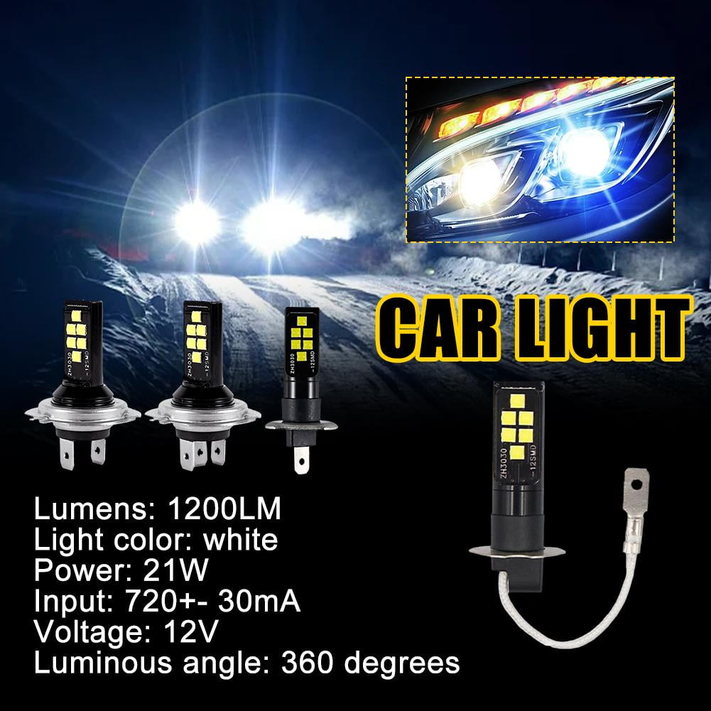 BQLQBQLQ H1 H3 H4 H7 Combo LED Headlight Kit Bulb High Low Beam Fog ...