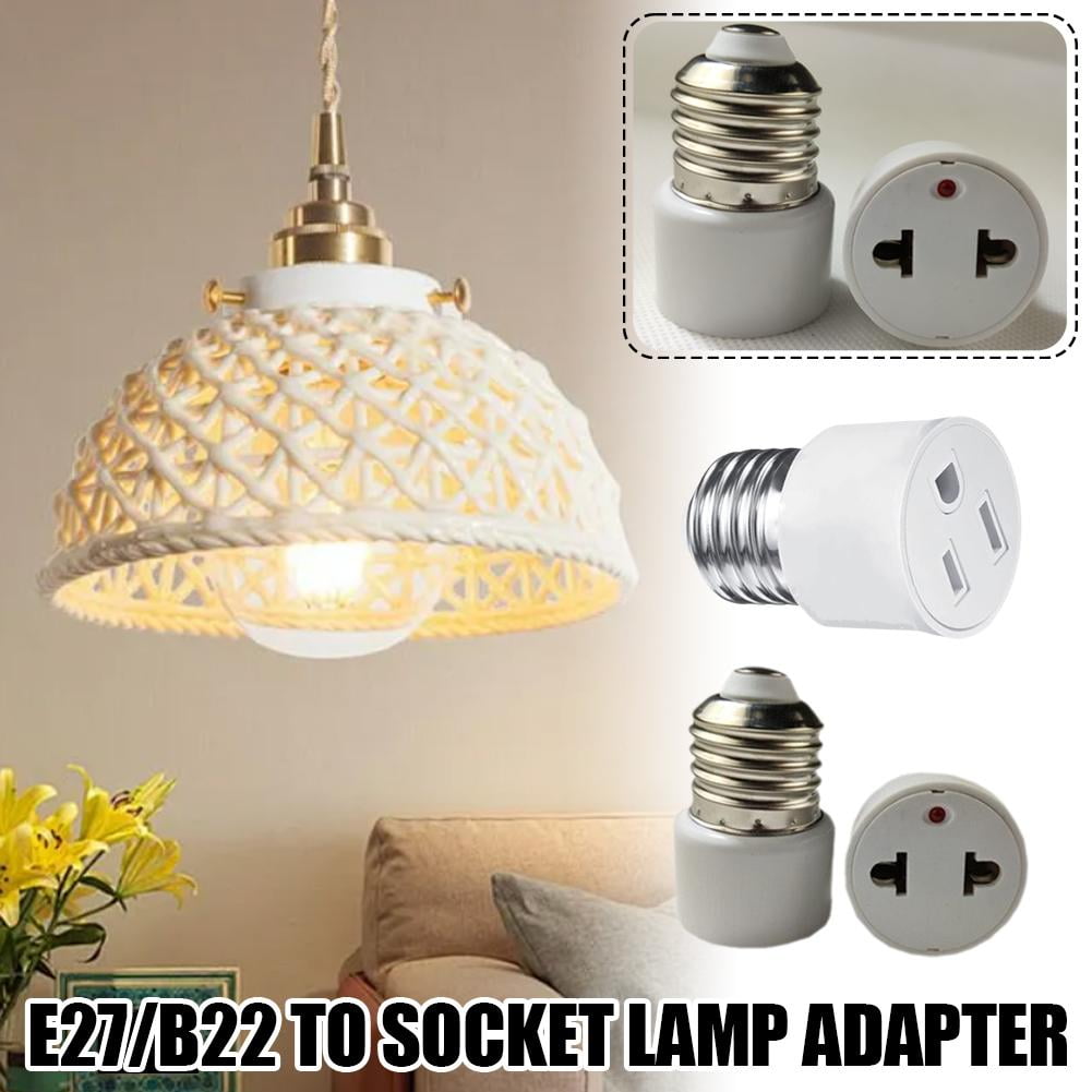 BQLQBQLQ Light Soet to Plug Adapter 3 Prong E26 E27 Light Bulb Outlet ...