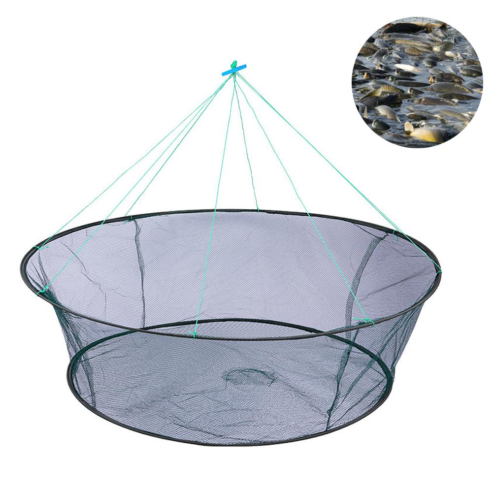 BQLQBQLQ Loose Mouth Folding Drop Fishing Net Shrimp Catcher Fish ...