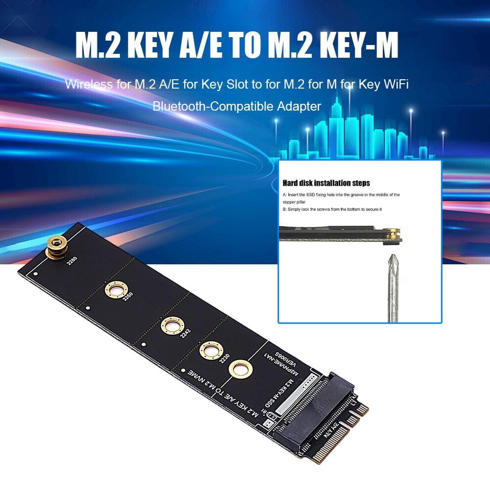 BQLQBQLQ M.2 Key A E to M.2 NVME Adapter Card Solt Socket For NVMe PCI ...