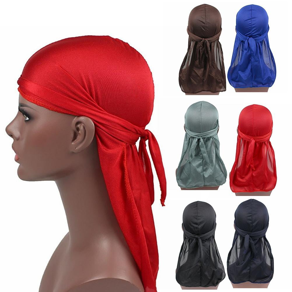 BQLQBQLQ Men Women Bandana Doo Durag Rag Headwear isex Silk Pirate ...