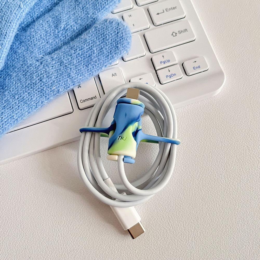 BQLQBQLQ Mini 2 in 1 Data Cable Protector Cover Cute Cable Z3U4 Z8G6 ...