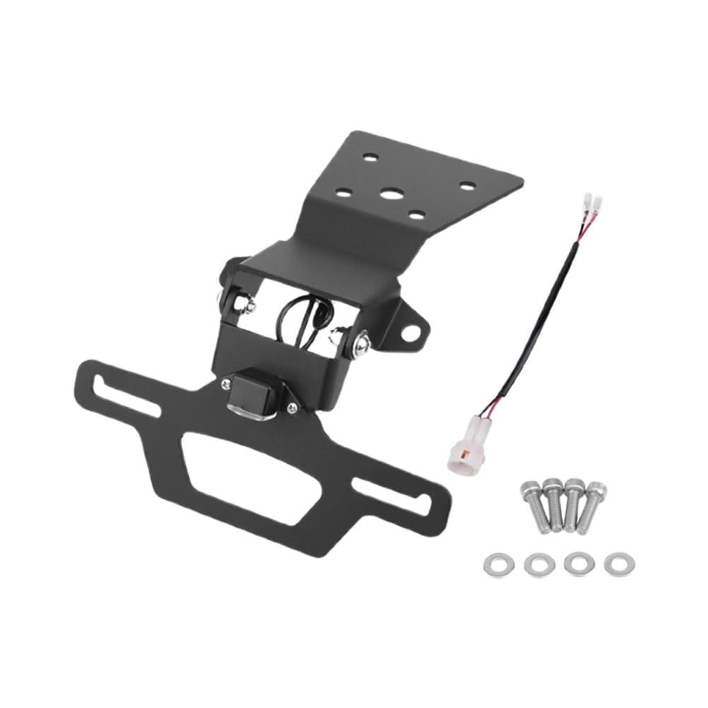 BQLQBQLQ Modified Short Tail Stainless Steel Rear WingFolding License ...