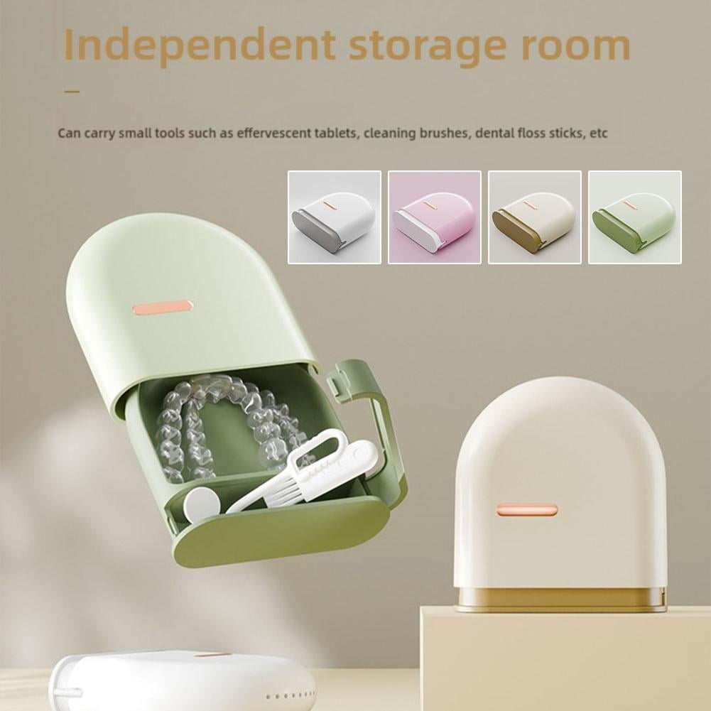 BQLQBQLQ Mouth Guard Box Retainer Case OralCleaning False Teeth Bo ...