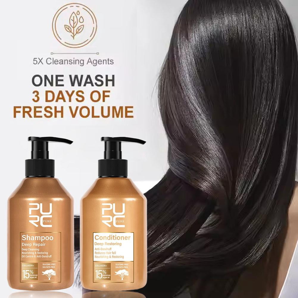 BQLQBQLQ Multiple Nourishing Shampoo Conditioner Deep Cleansing Removes ...