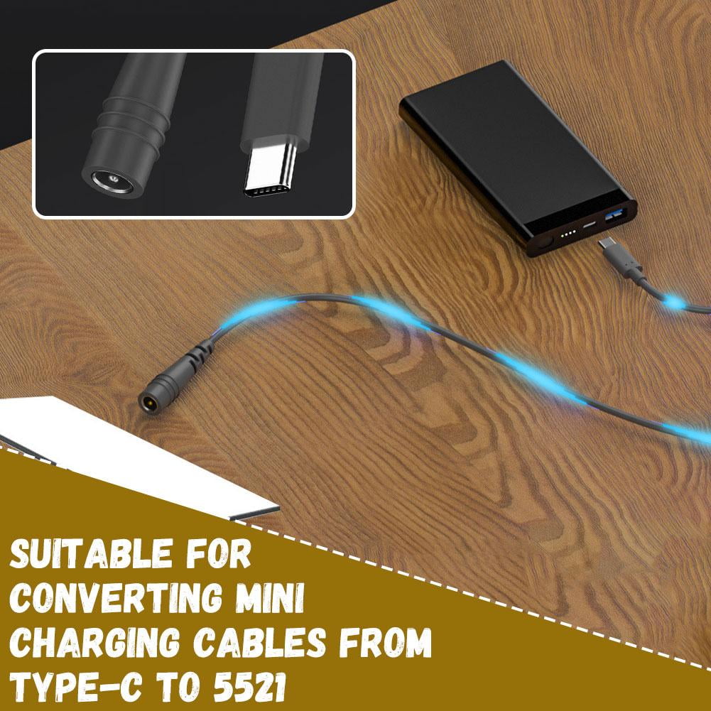 BQLQBQLQ PD 100W Laptop Charger Adapter Cable USB Type C Male DC5521 ...