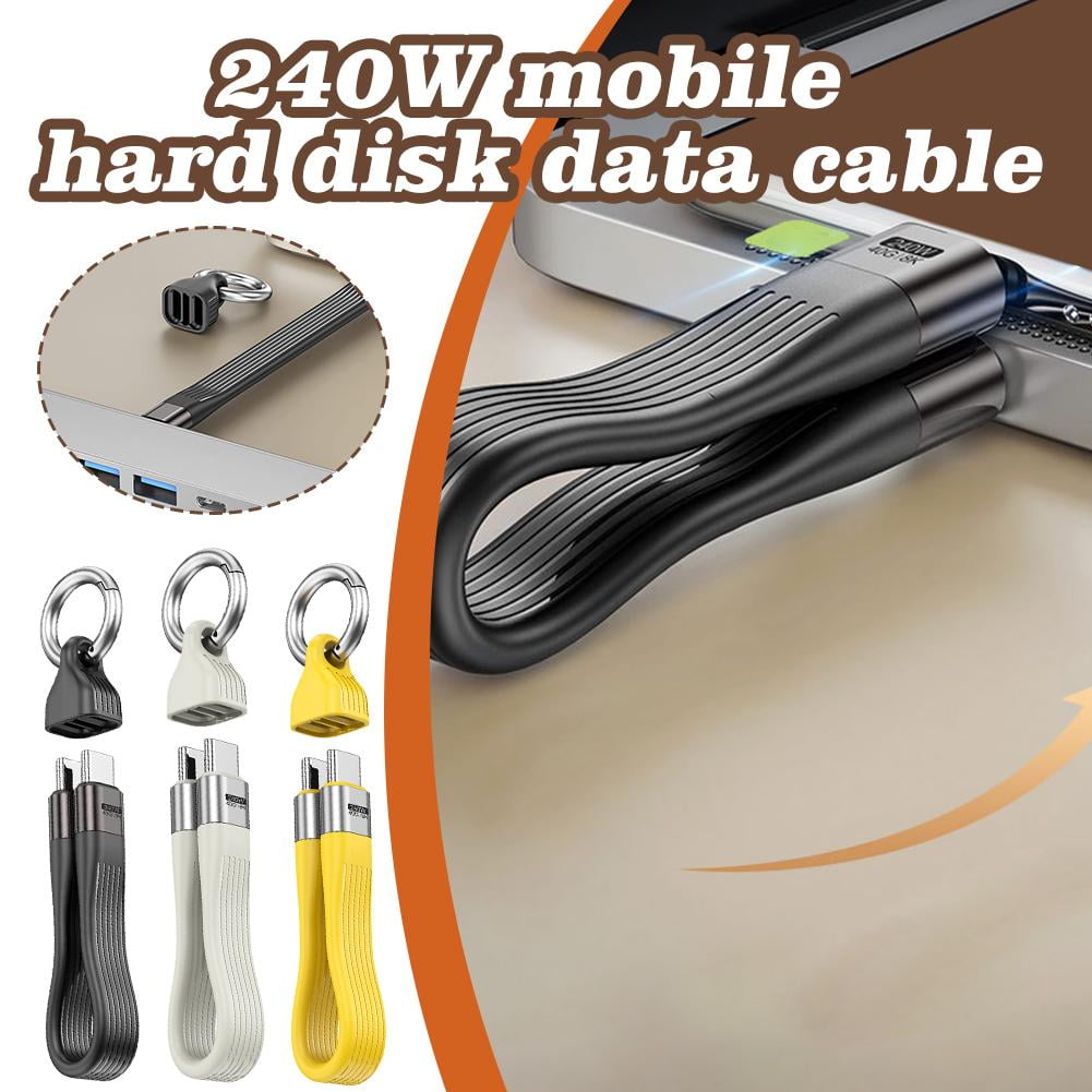 BQLQBQLQ PD240W USB4 40Gbps FPC Data Cable 5A USB C to Type P2S5 C Cable - Walmart.com