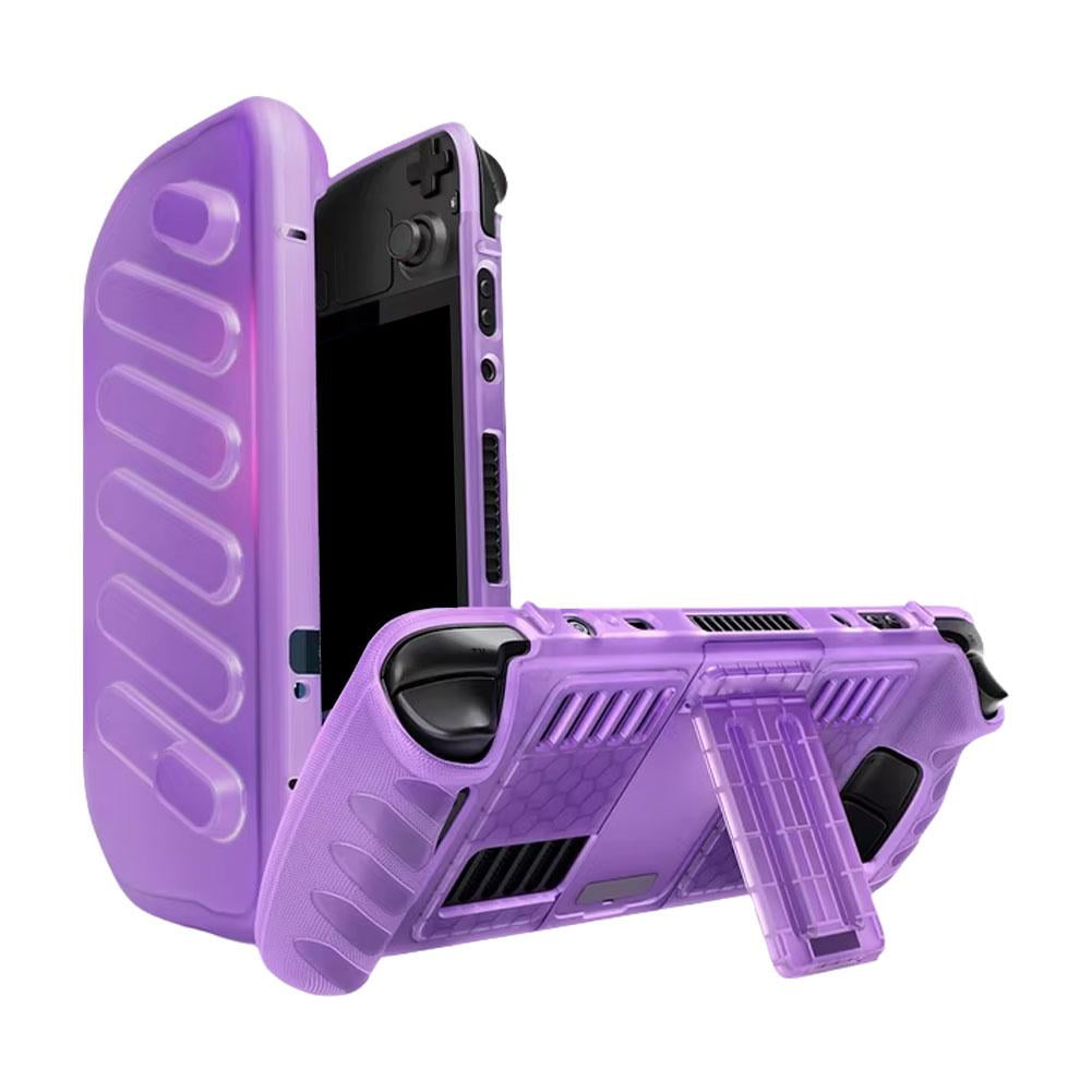 BQLQBQLQ Purple Cfor Steam Deck Oled Protective Case Full Cover Soft ...