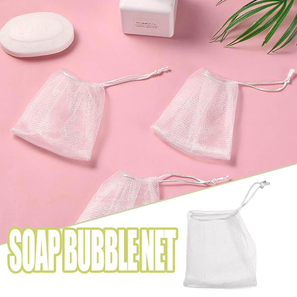 BQLQBQLQ Soap Bag Foaming Net With Rope Mesh Saver Bag Exfoliator NICE ...