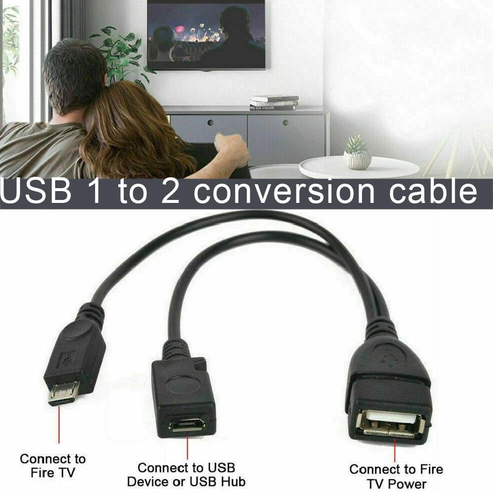 BQLQBQLQ USB 1 to 2 conversion cable Black Splitter YCable Connectors ...