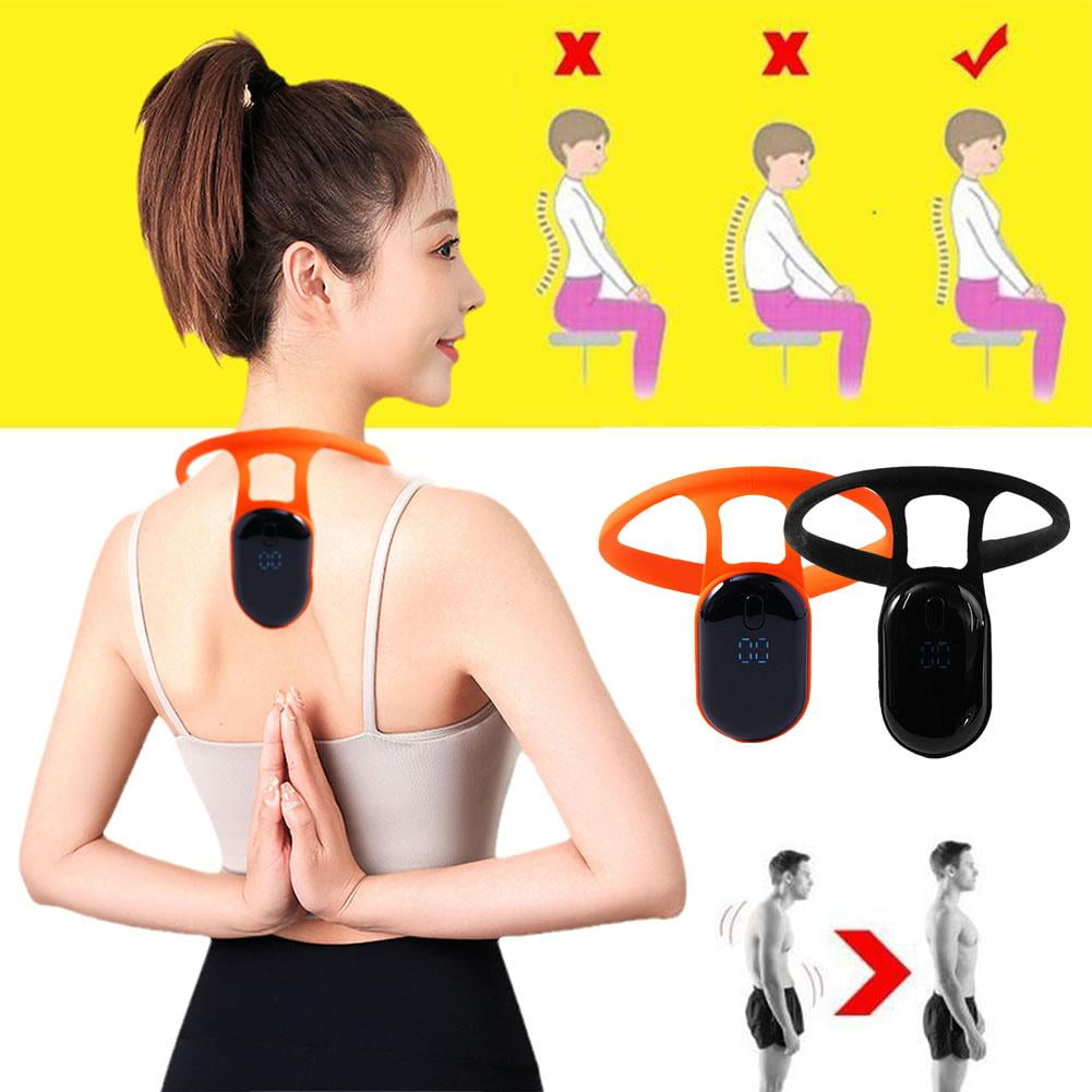 BQLQBQLQ USB LCD Posture Corrector Hunchback Vibration Reminder Student ...