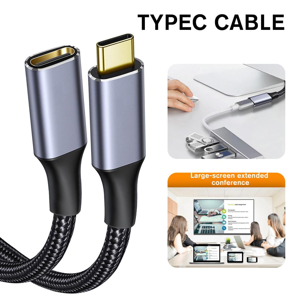 BQLQBQLQ USBC 31 Extension Cable C Male C Female 1m TypeC Cable Fast Charging - Walmart.com