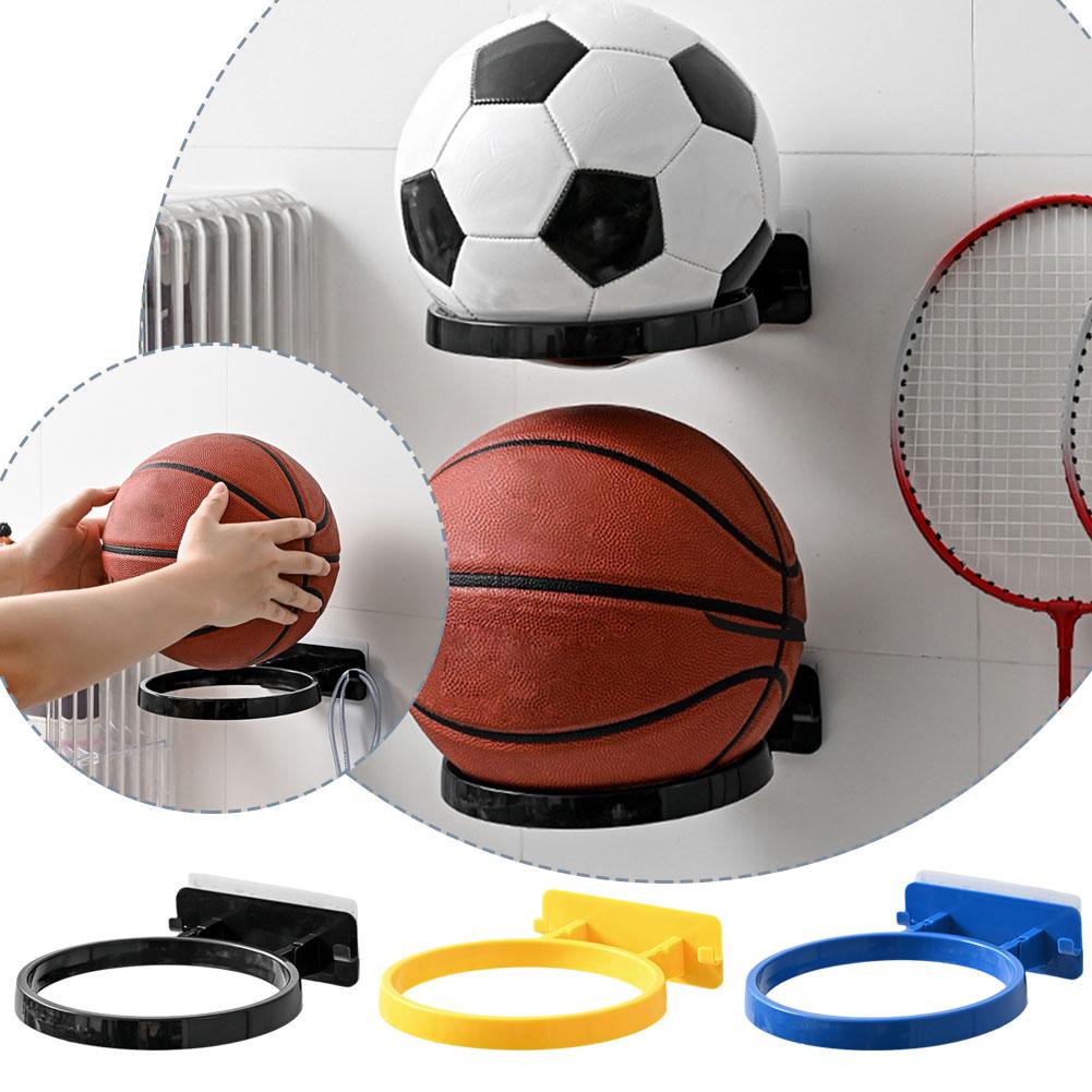 BQLQBQLQ Wall Mounted Metal Ball Rack Holder Basketball Football Hoop ...