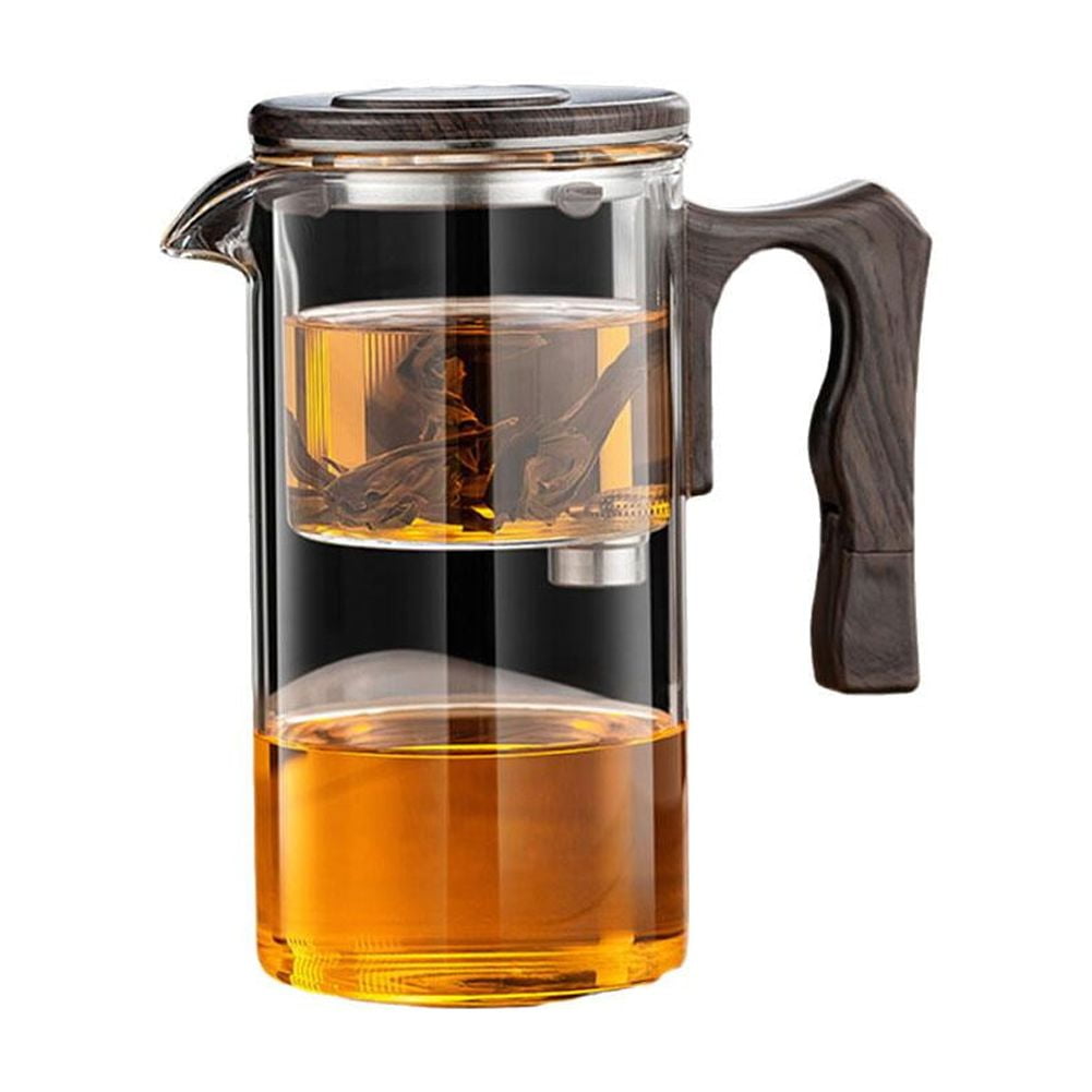 SHAPERME Water Tea Separation Magnetic Glass Tea Pot Separation ...