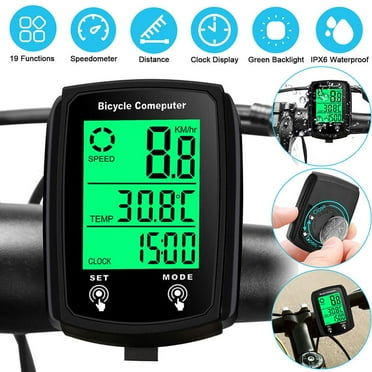 RUOYING Waterproof Wired LCD Digital Cycle Bike Computer Bicycle ...