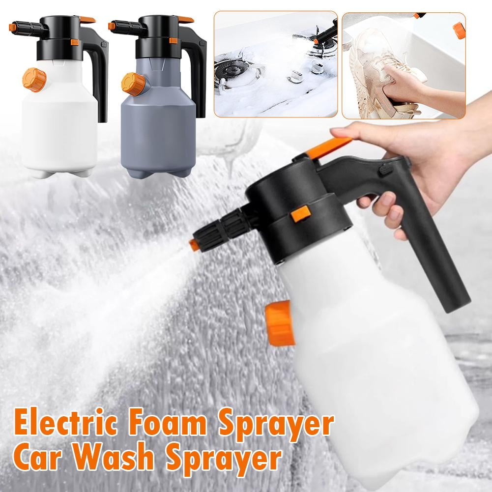 BQLQBQLQ White Car Wash Electric Foam Spray Pot Rechargeable ...