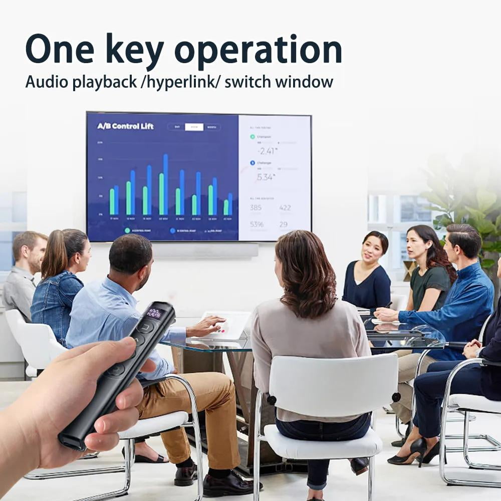 BQLQBQLQ Wireless PresenterLaser Pointer PPT Remote Control Pen ...