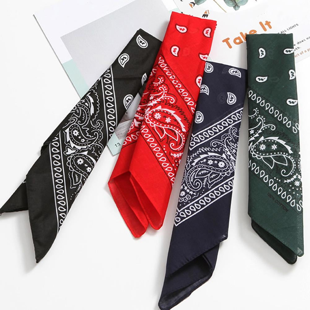 BQLQBQLQ XIAOBAN 12 Pa Novelty Paisley Bandanas ltiPurpose Square ...
