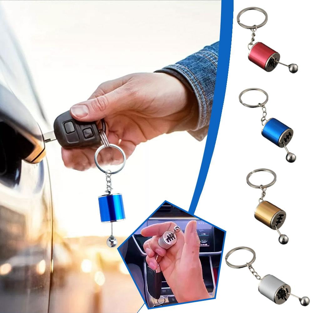 BQLQBQLQ Yellow Metal Gear Shift Keychain Piston Brake Disc Keychain ...