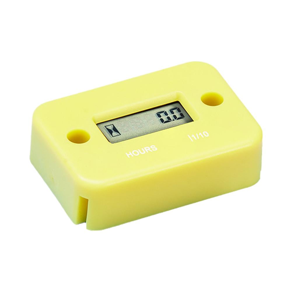 BQLQBQLQ Yellow Timer Motorcycle Timer Chainsaw Lawn Mower Engine Timer ...