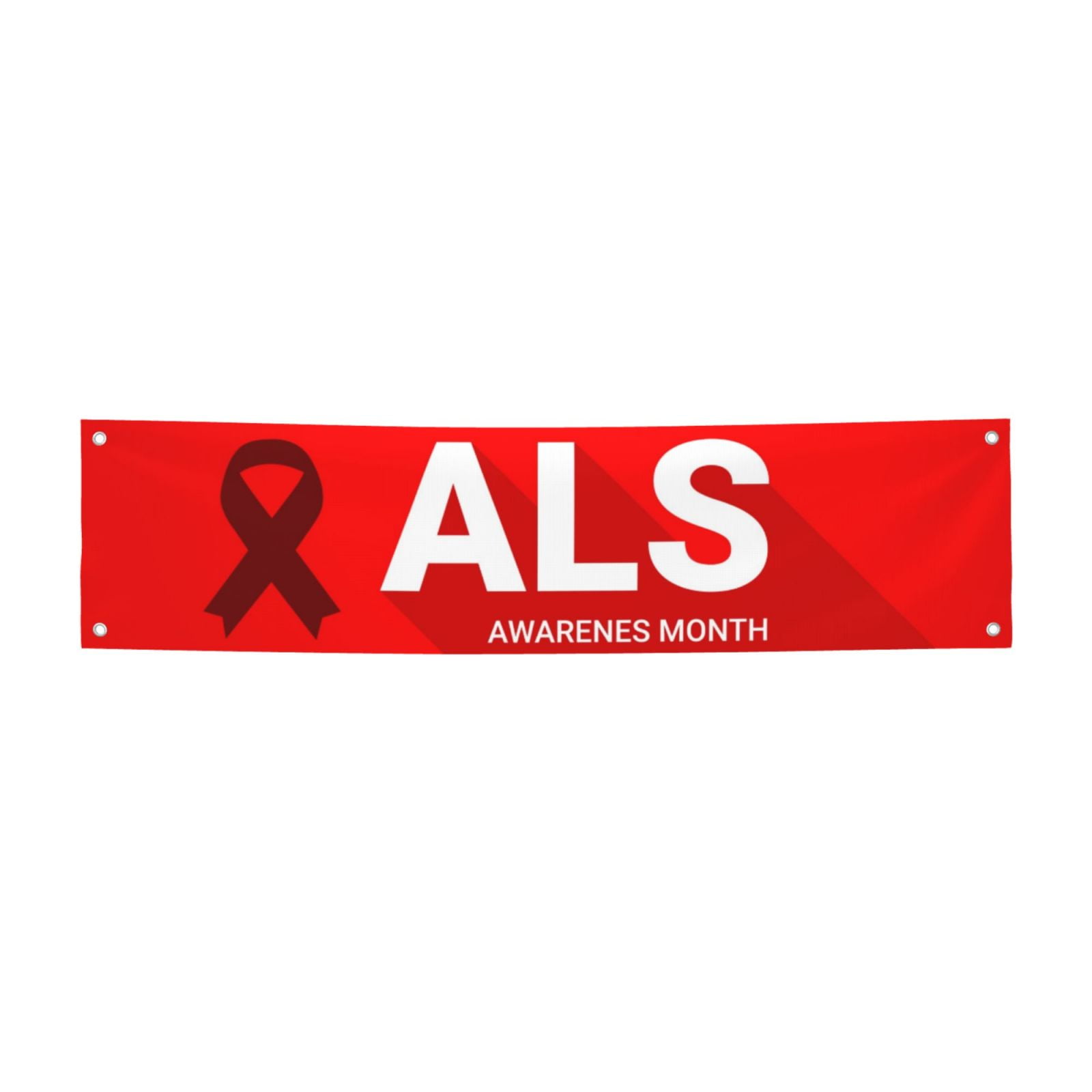 BQQLLBD ALS Awareness Month Banner Backdrop Porch Sign 12 x 47 inches ...