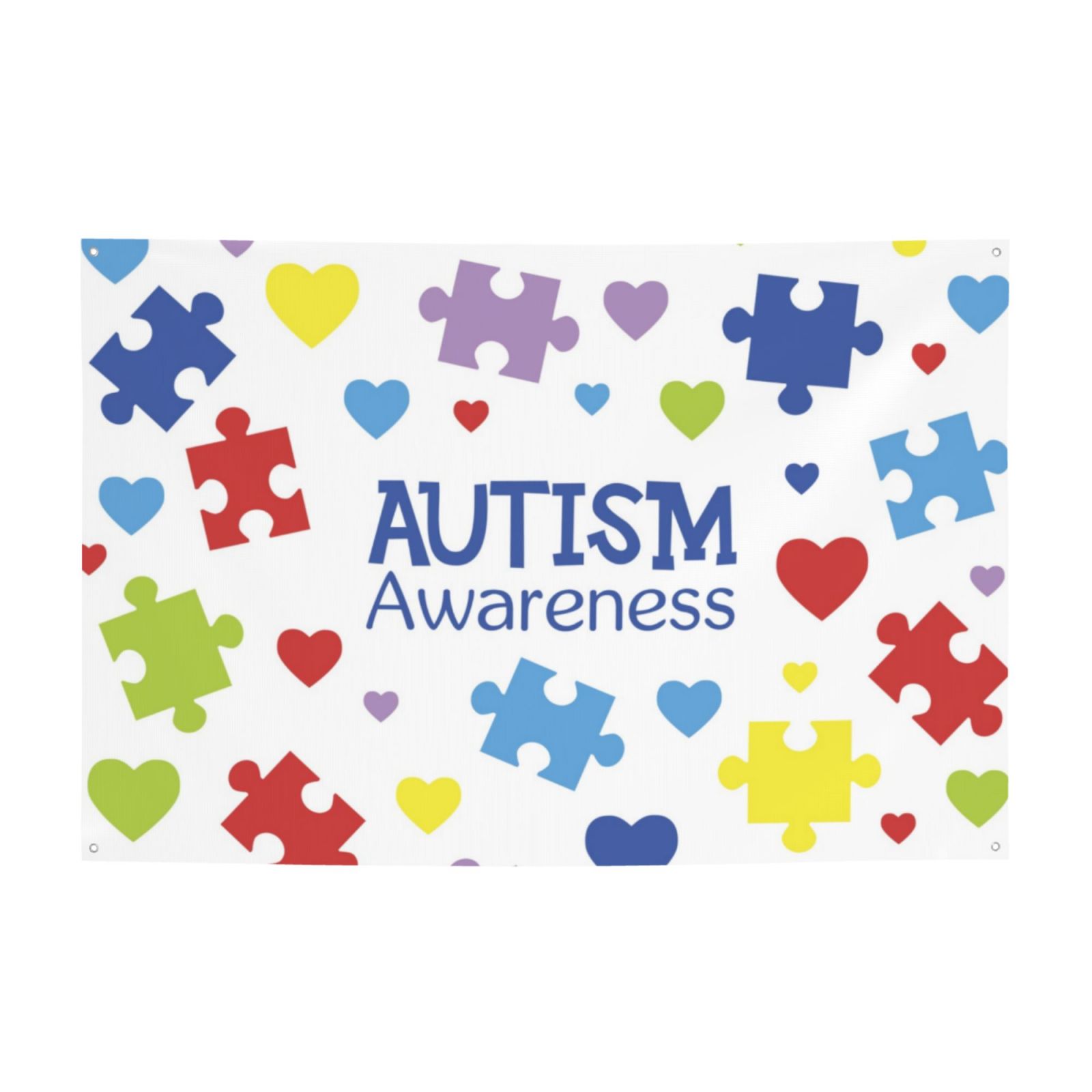 BQQLLBD Autism Awareness Banner Backdrop Porch Sign 47 x 71 inches ...