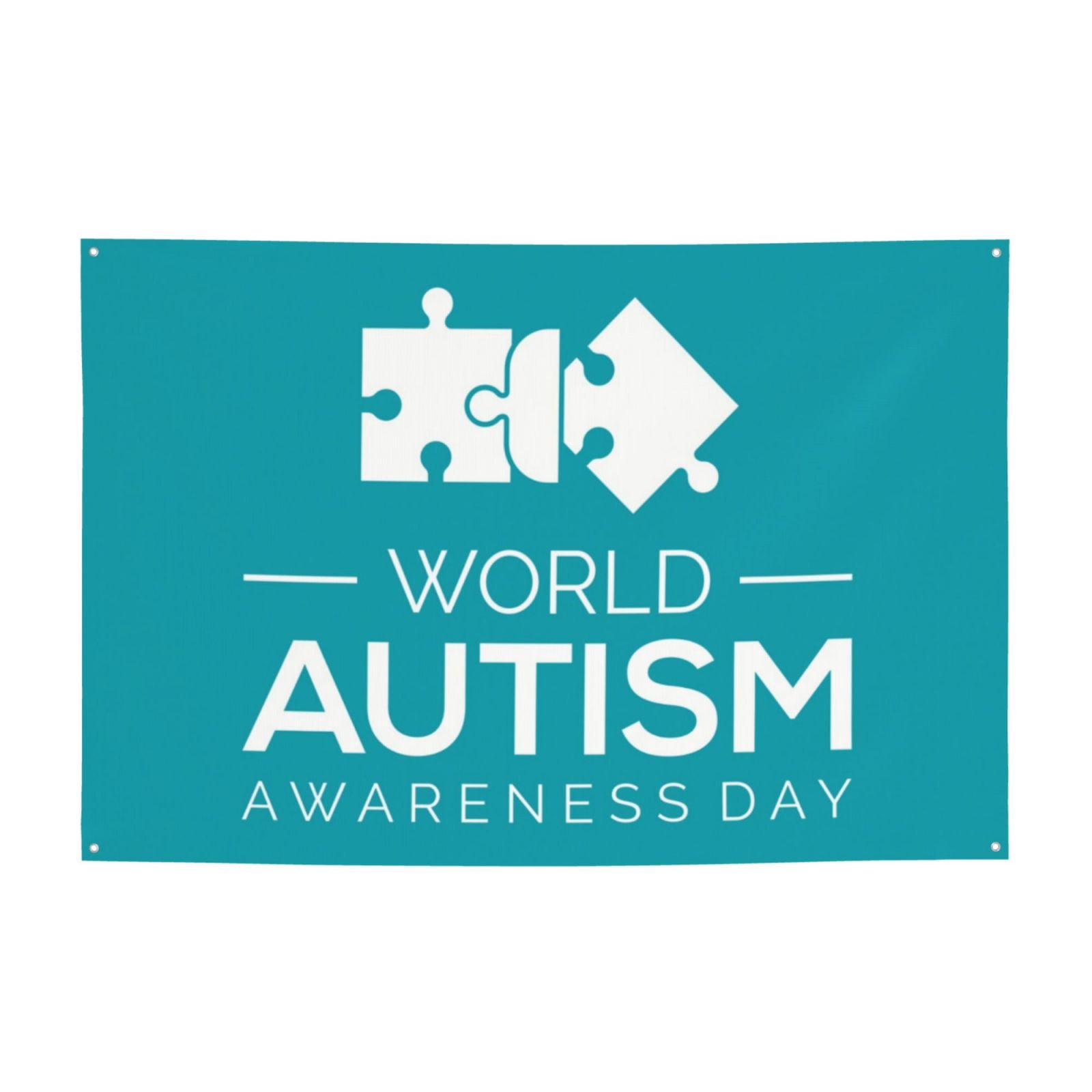 BQQLLBD Autism Awareness Day Banner Backdrop Porch Sign 47 x 71 inches ...
