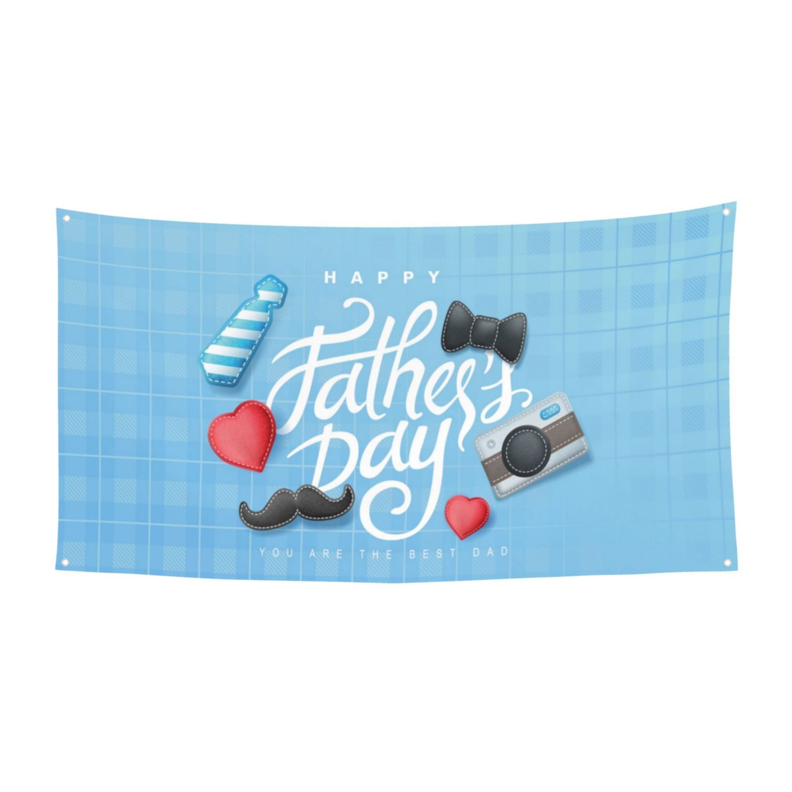 BQQLLBD Best Dad Ever Happy Father's Day Banner Backdrop Porch Sign 35 ...