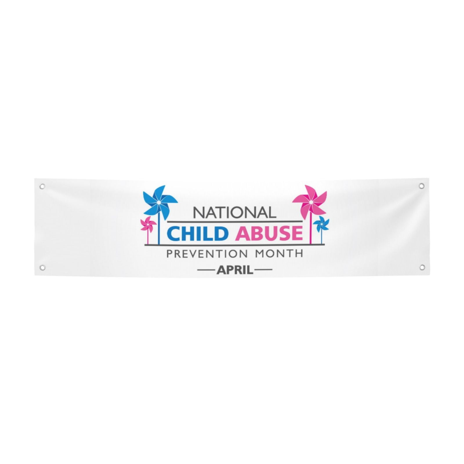 BQQLLBD Child Abuse Prevention Awareness Month Banner Backdrop Porch ...