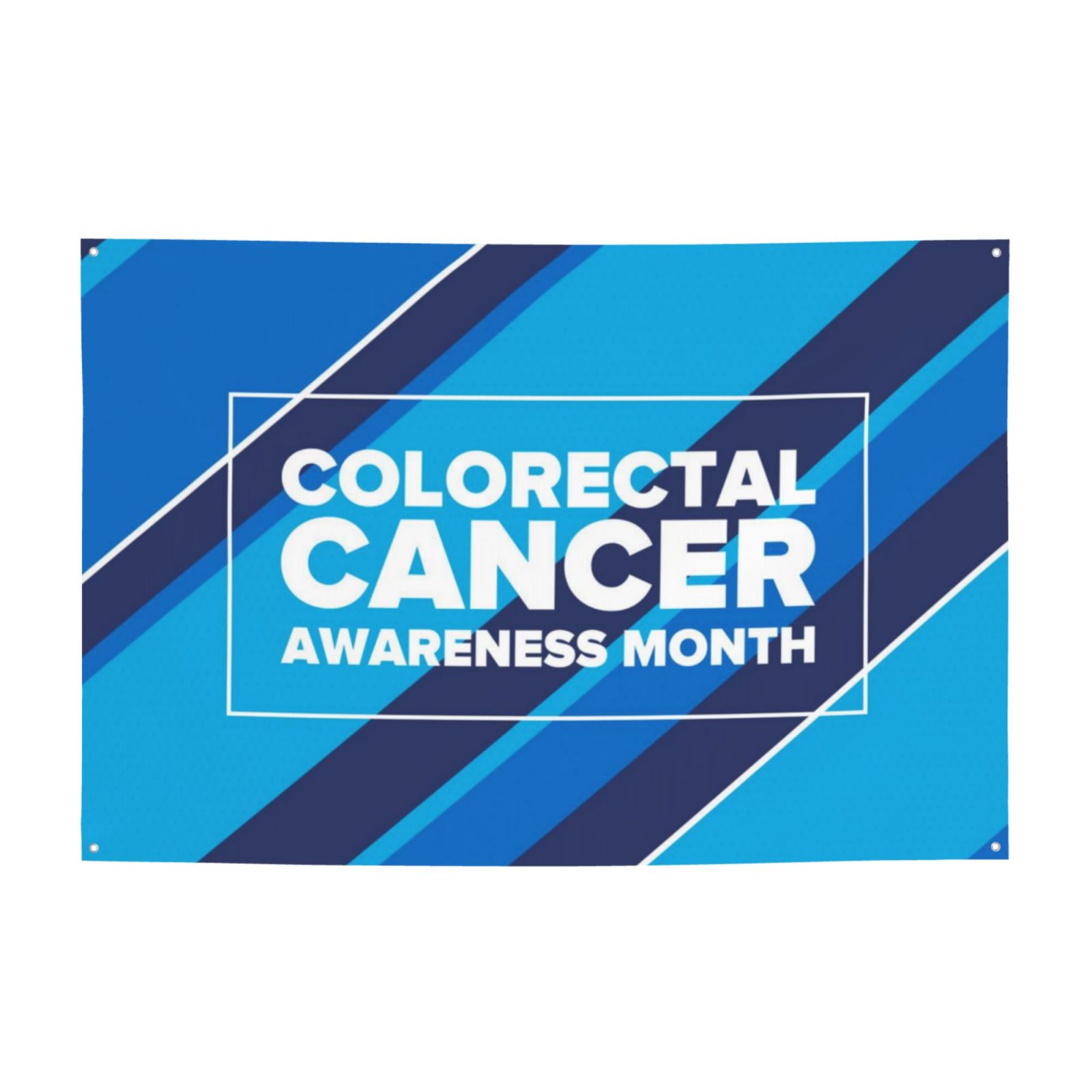 BQQLLBD Colorectal Cancer Awareness Month Blue Ribbon Banner Backdrop ...