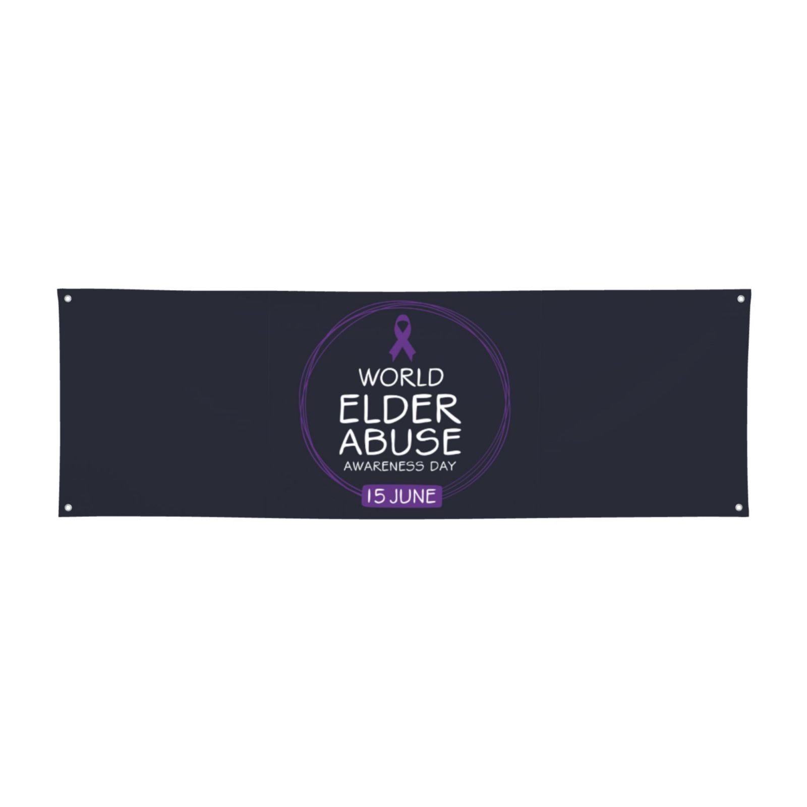 BQQLLBD Elder Abuse Awareness Banner Backdrop Porch Sign 24 x 71 inches ...