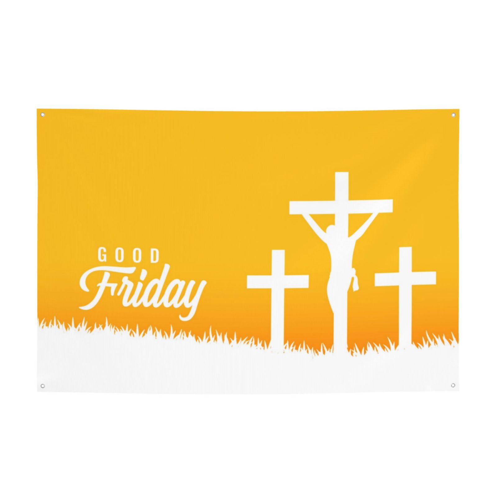 BQQLLBD Happy Good Friday Day Banner Backdrop Porch Sign 47 x 71 inches ...