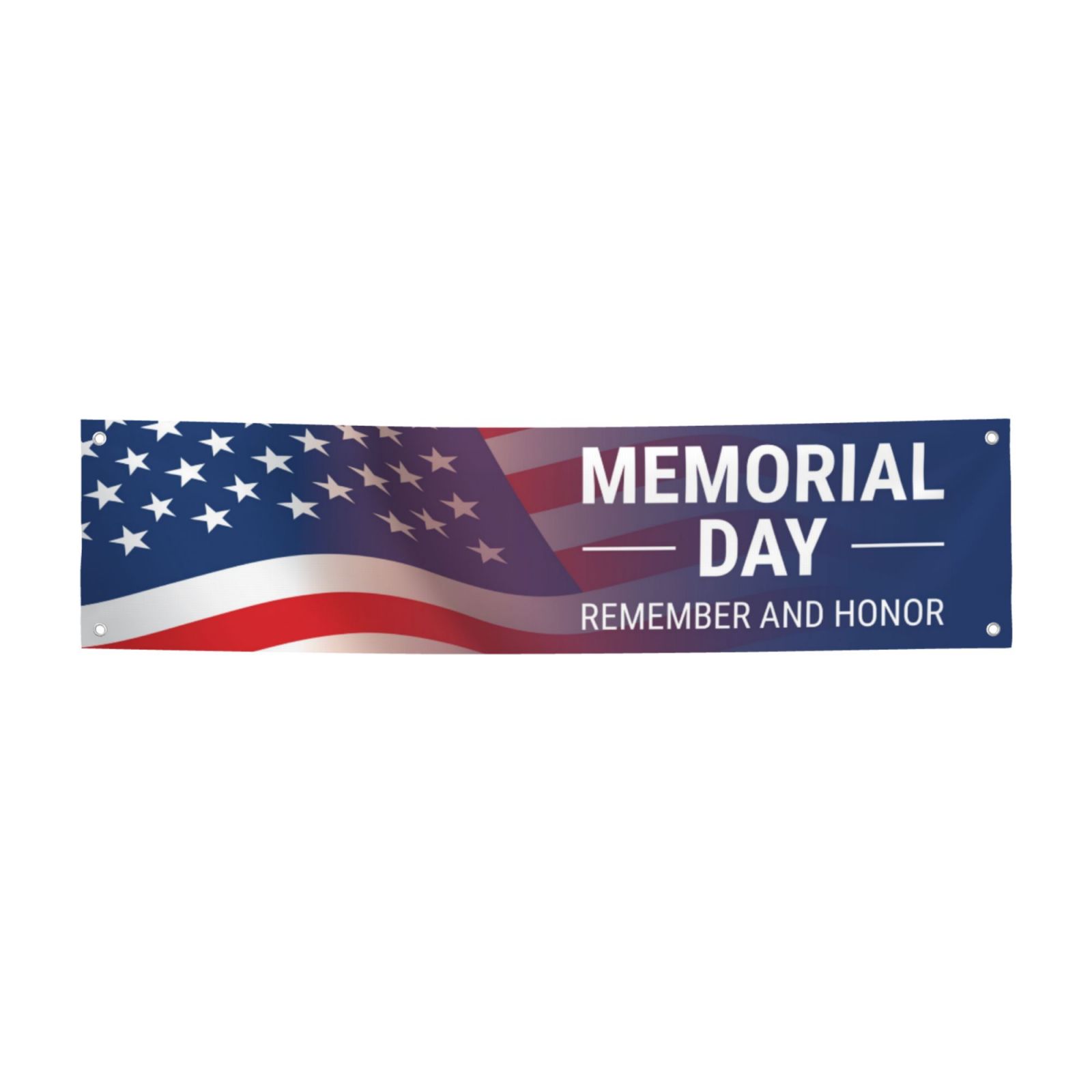 BQQLLBD Happy Memorial Day Remember&Honor Banner Backdrop Porch Sign 12 ...