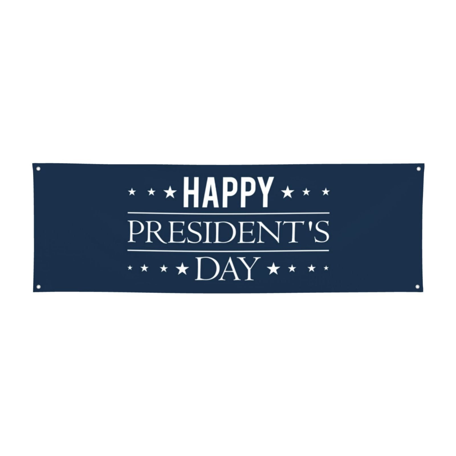 BQQLLBD Happy President's Day Banner Backdrop Porch Sign 24 x 71 inches ...