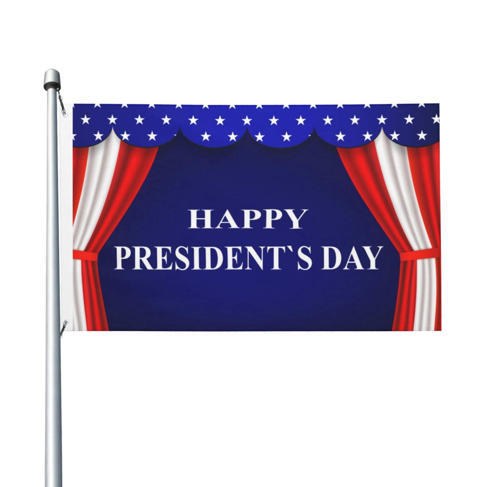 BQQLLBD Happy President's Day Garden Flags 3 x 5 ft Polyester Flag ...