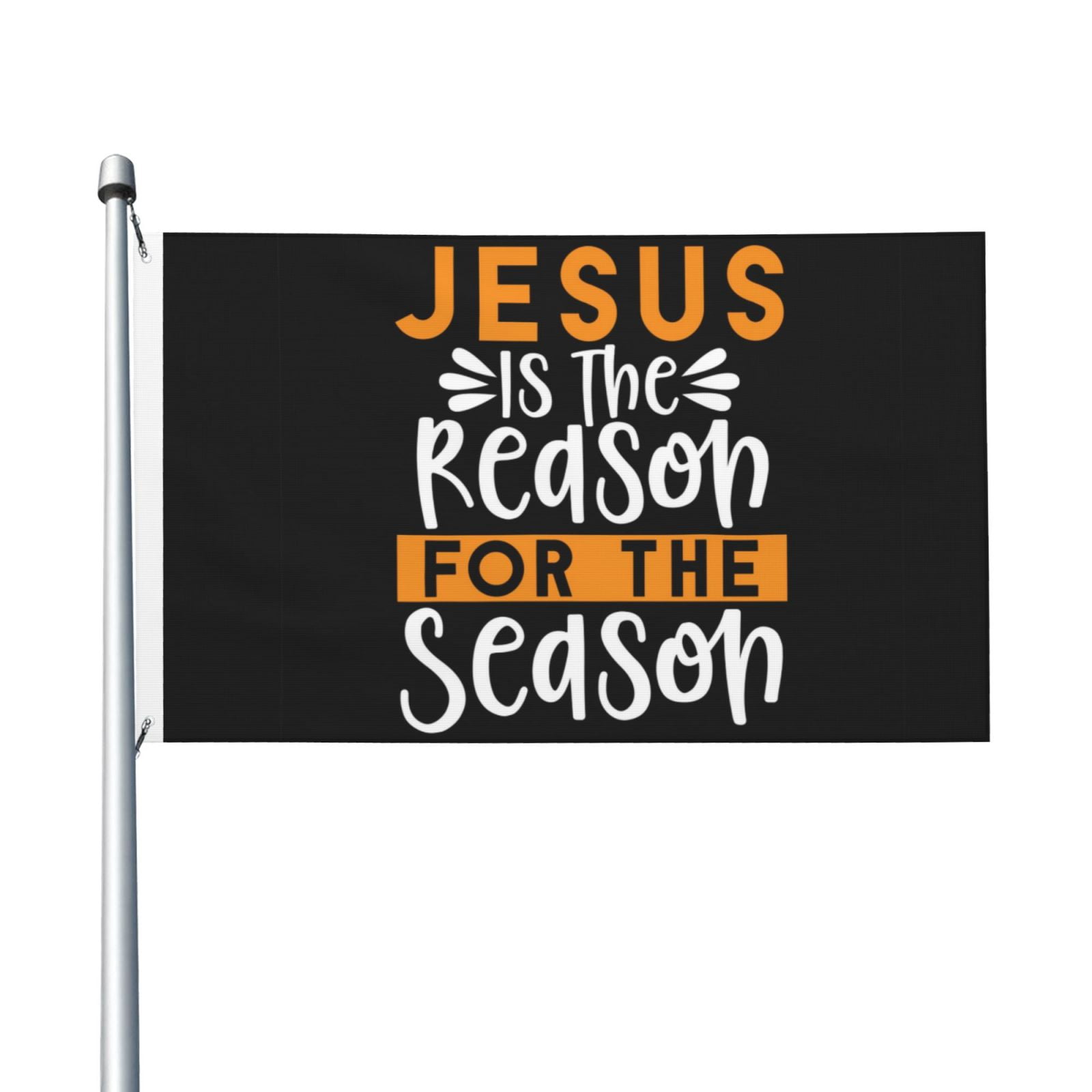 BQQLLBD Jesus Is The Reason For The Christmas Season Garden Flags 3 x 5 ...