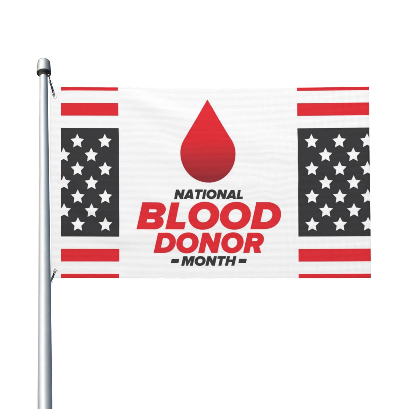 BQQLLBD National Blood Donor Month Garden Flags 3 x 5 ft Polyester Flag ...