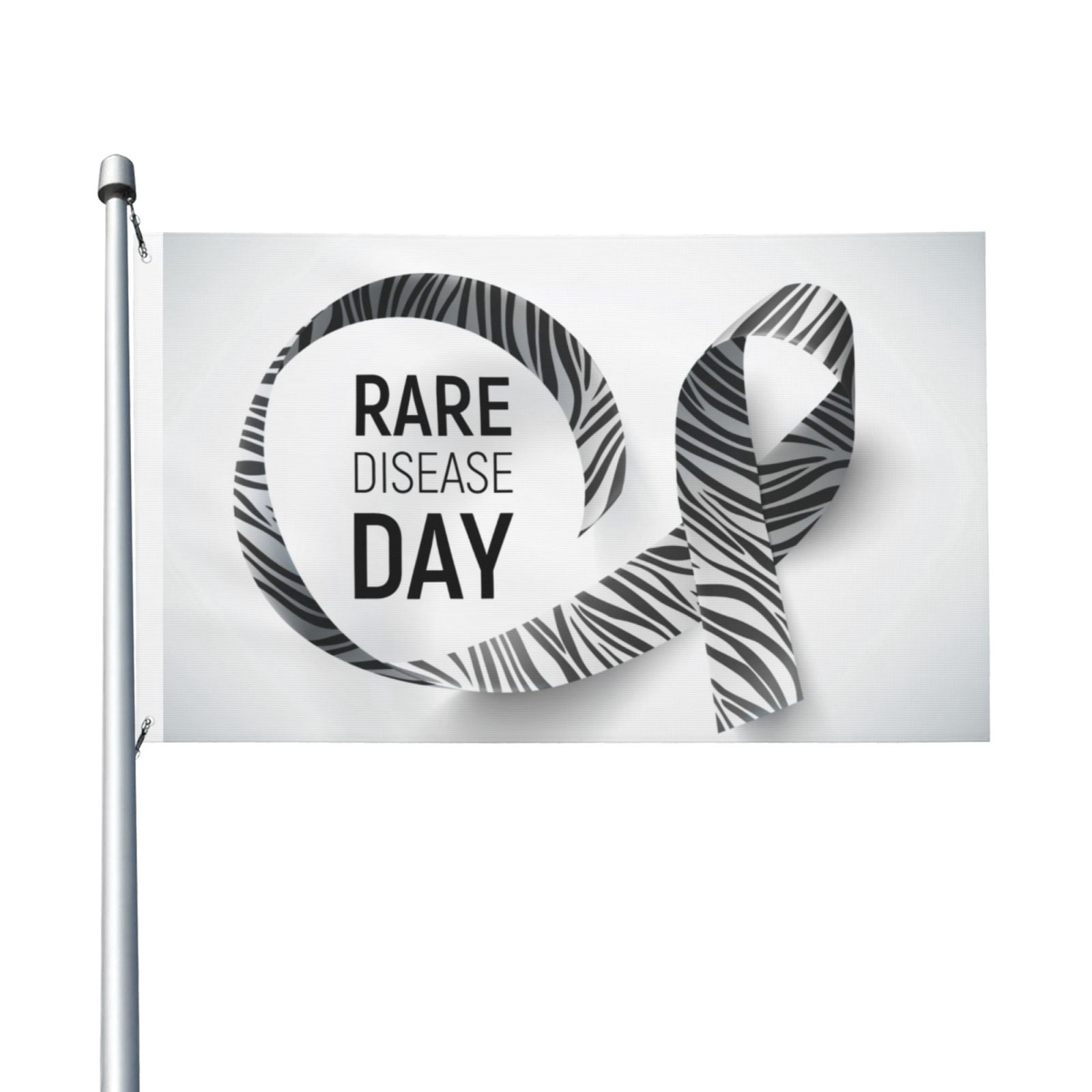 BQQLLBD RARE DISEASE Awareness Day Garden Flags 3 x 5 ft Polyester Flag ...