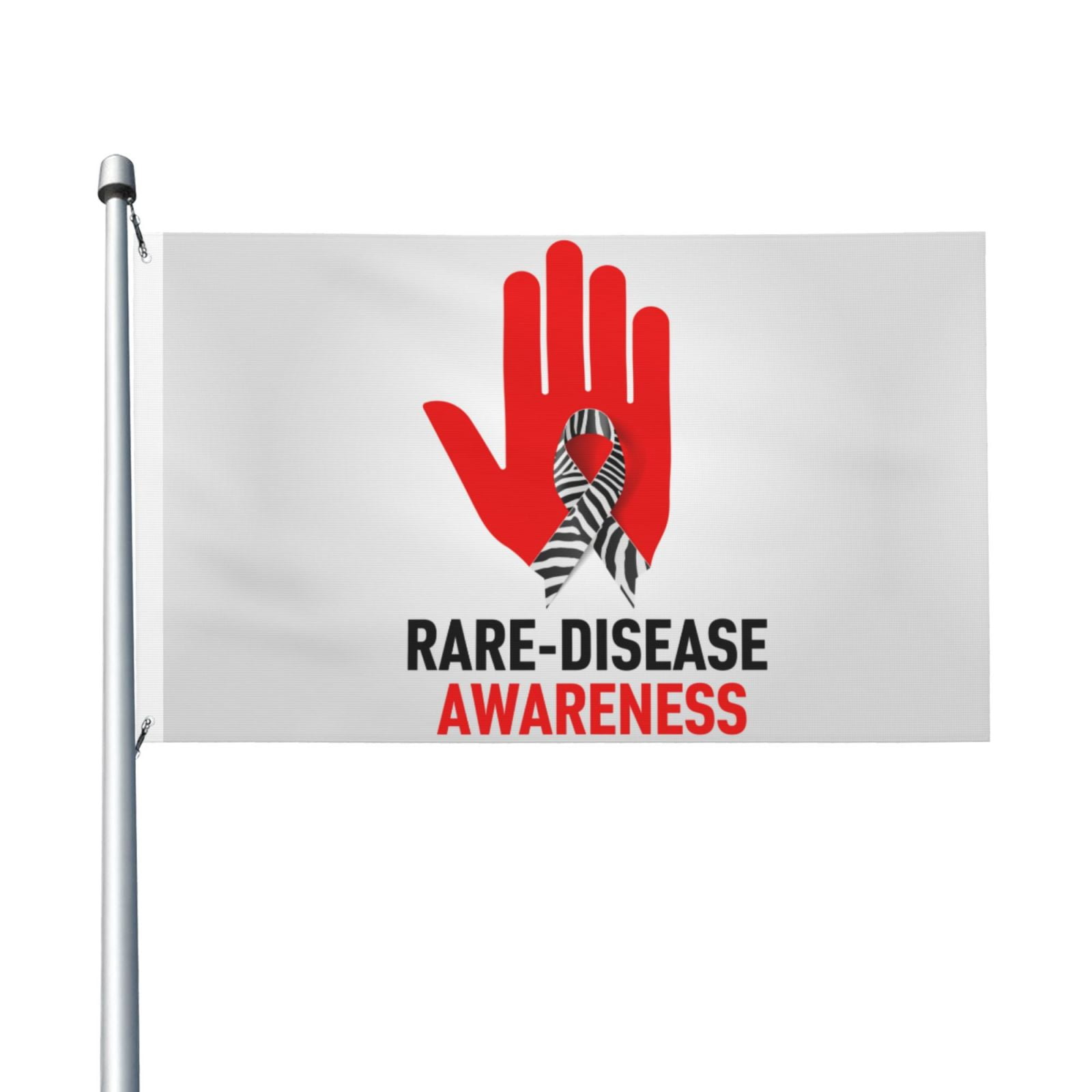BQQLLBD RARE DISEASE Awareness Day Garden Flags 3 x 5 ft Polyester Flag ...