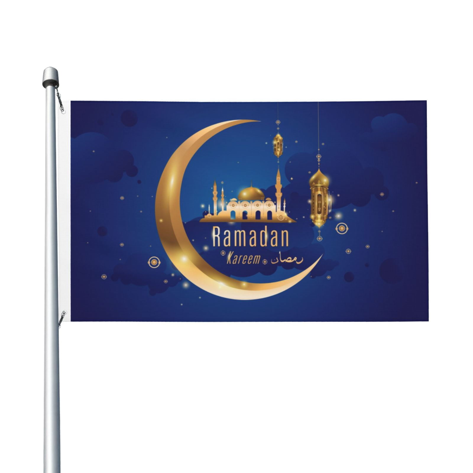 BQQLLBD Ramadan Kareem Garden Flags 3 x 5 ft Polyester Flag Double ...