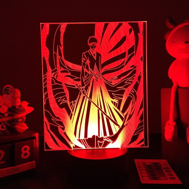 BR 2025 3D Anime Lamp Bleach Led Night Light Bedroom Decoration Bedside ...