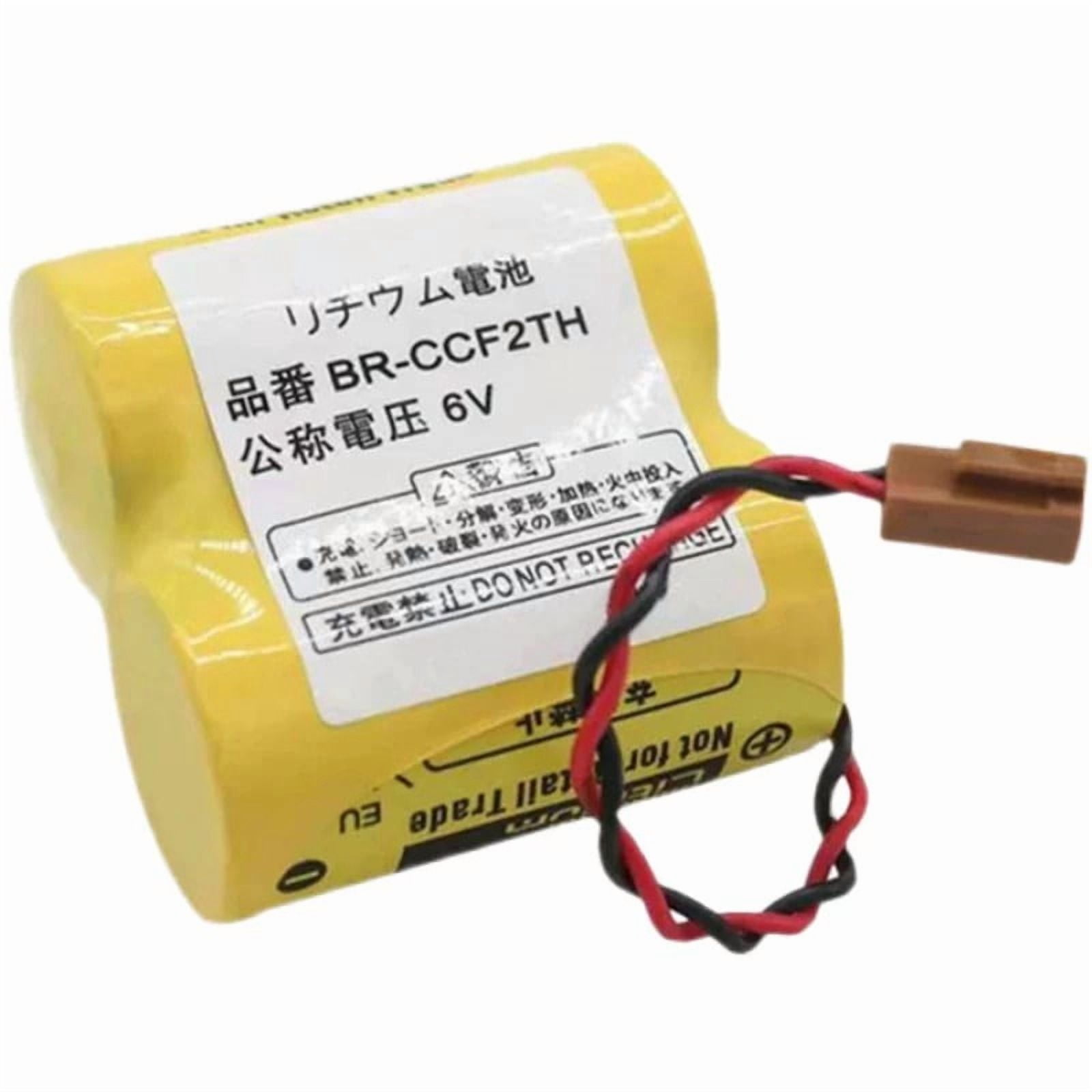 BR-CCF2TH 6V 5000mah Battery with Brown Plug for Fanuc A98L-0001-0902 ...