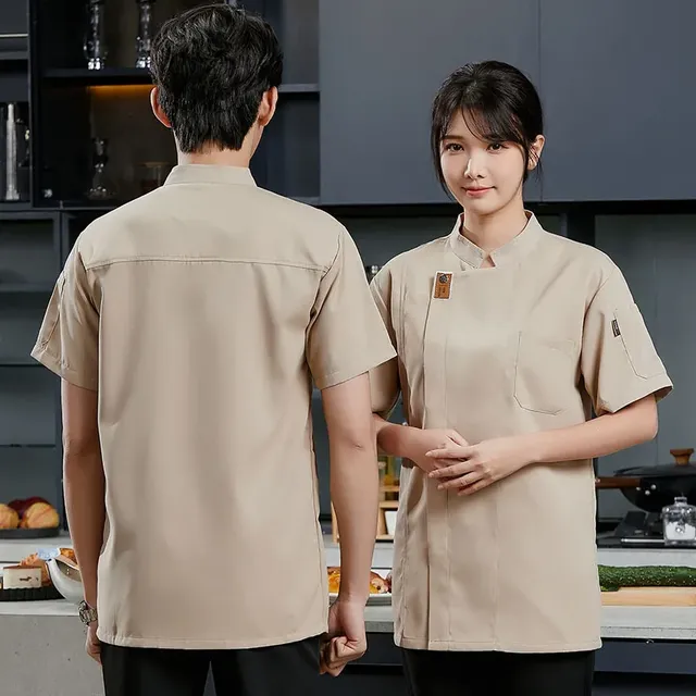 BR FASHION Summer Short-sleeved Hotel Restaurant Catering Chef Kitchen ...