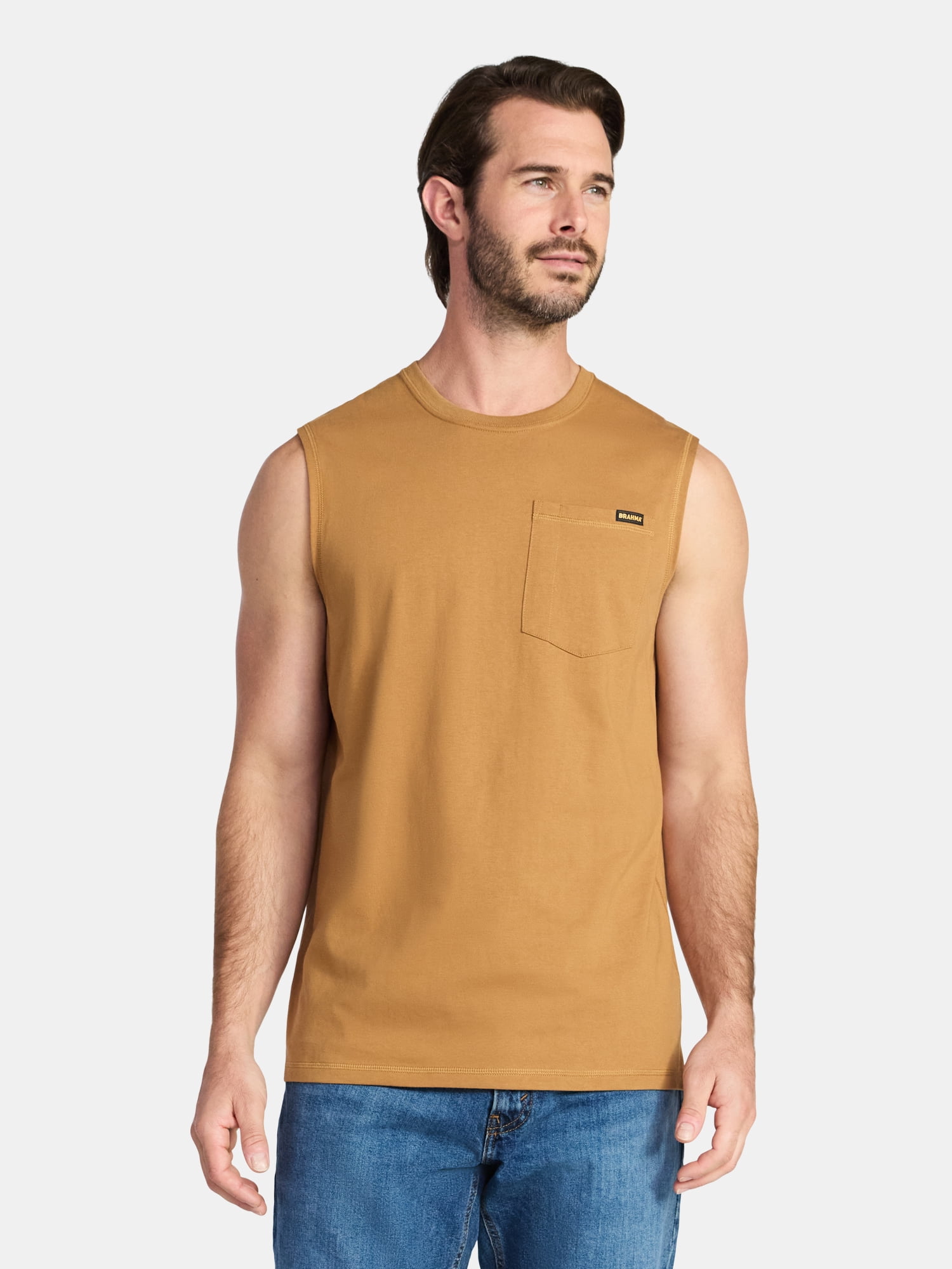 Brahma Men's & Big and Tall Men's Muscle Tee, Sizes S-3XL - Walmart.com