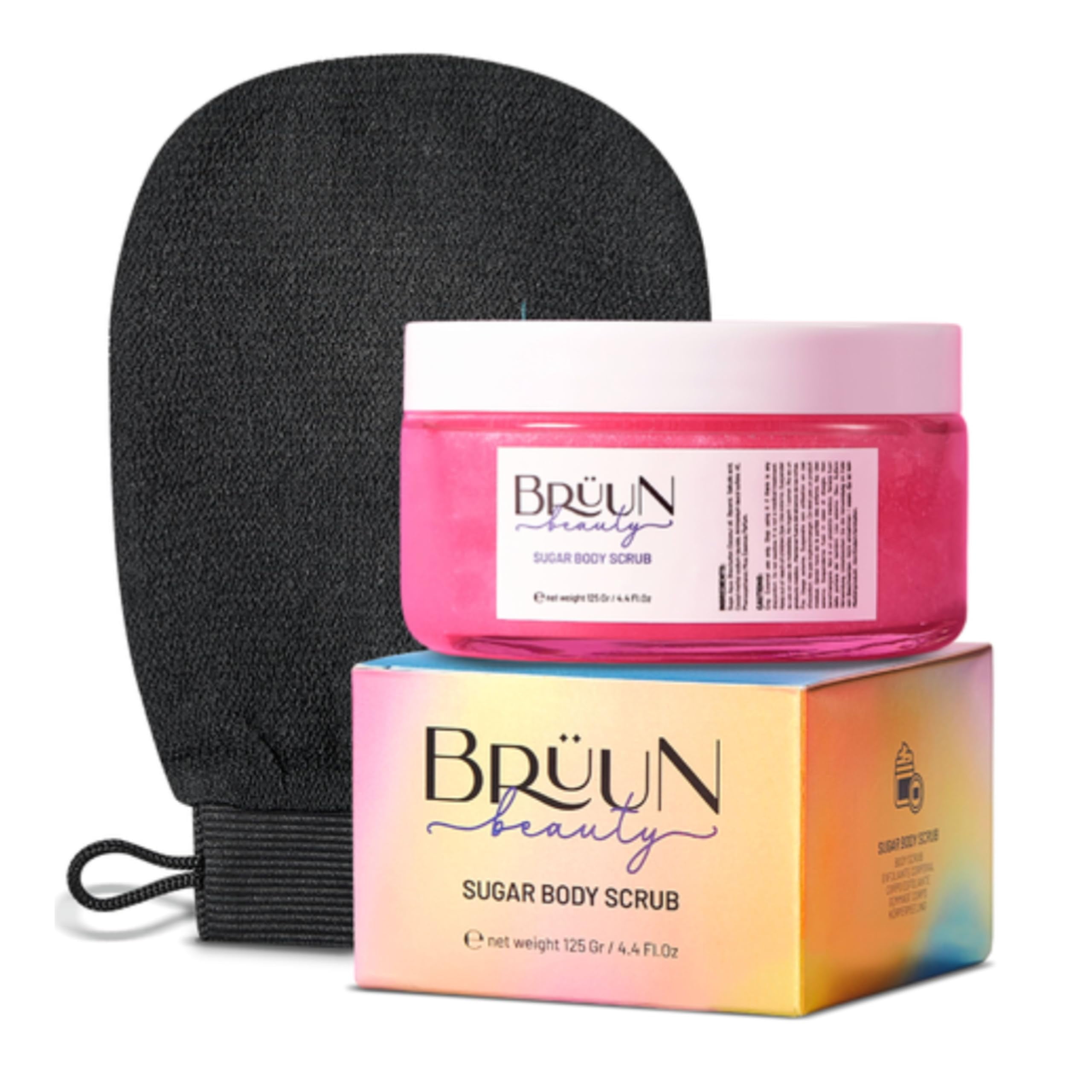 BRÜUN Body Scrub Cream- MMF7 A 4.4 Fl oz. Scented Organic Body ...