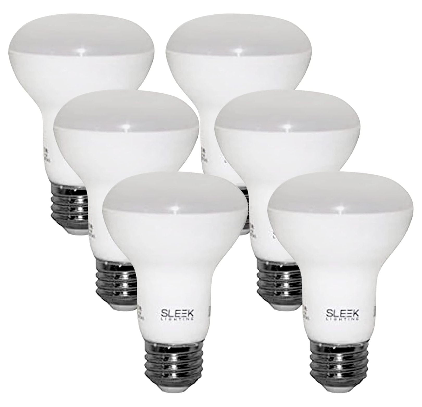 BR20 6 Watt, LED Dimmable Wide Flood Light Bulb(110°) (2700K), 450 ...